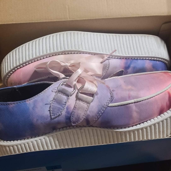 tuk | Shoes | Tuk V Mondo Pink Purple Sunset Creepers Platforms | Poshmark